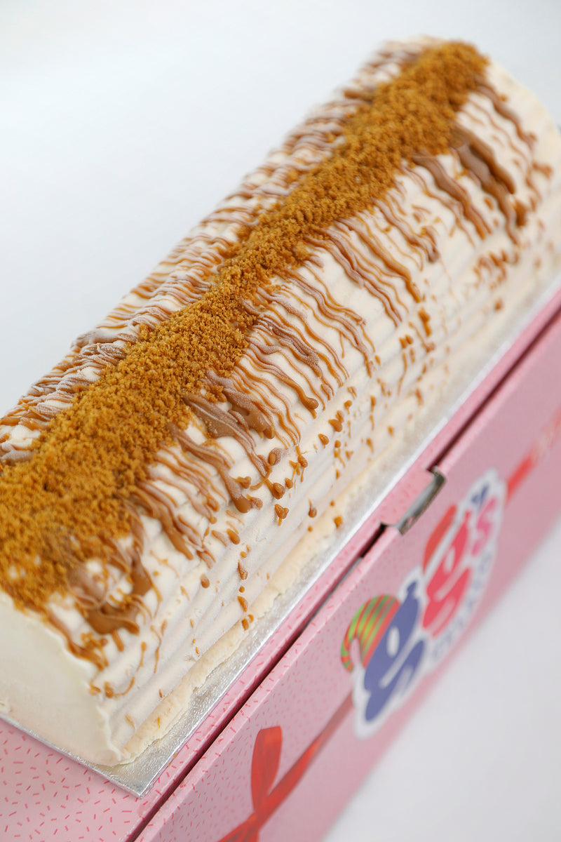 Plant Based Biscoff Yule Log – GG's Gelato