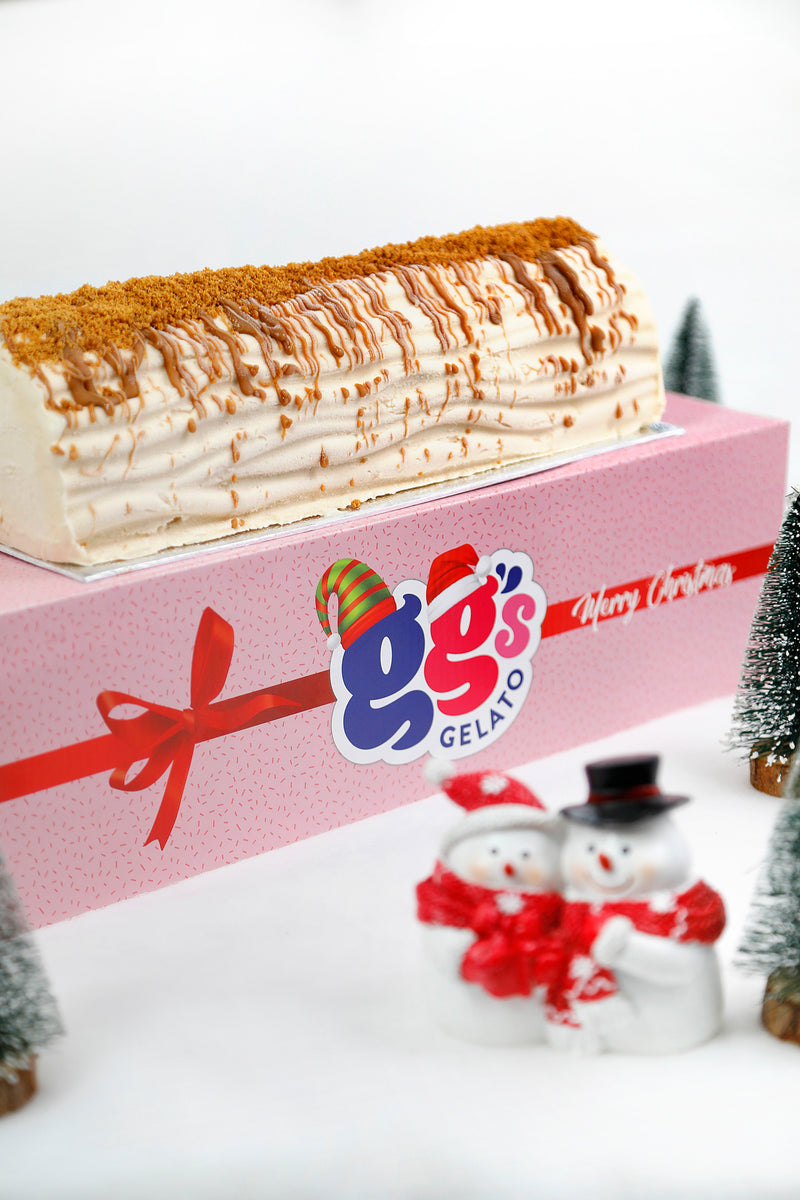 Plant Based Biscoff Yule Log – GG's Gelato
